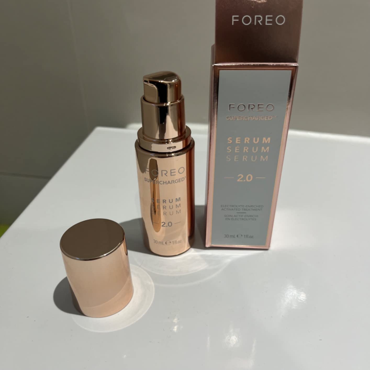 FOREO SUPERCHARGED SERUM 2.0 - Anti-aging Face Serum - Conductive Gel ...