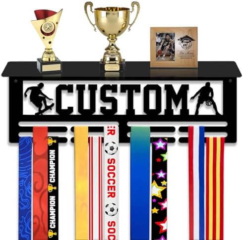 Amazon.com: ubmpj Personalized Medal Hanger - Custom Medal Rack for ...