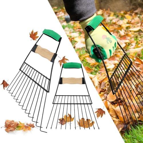 Amazon.com : ReLeaf Leaf Scoops: Ergonomic, Large Hand Held Rakes for ...