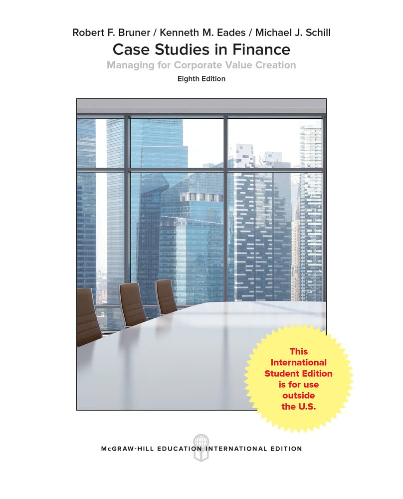 Case Studies in Finance: Robert F. Bruner: 9781260083262: Amazon.com: Books
