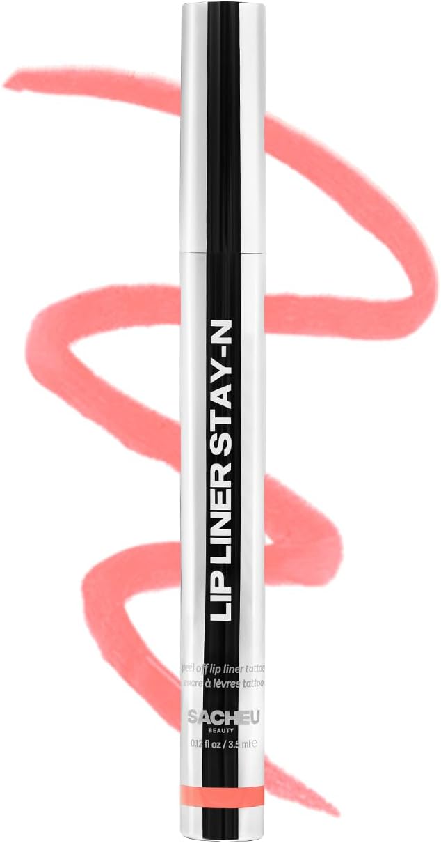 Amazon.com : Sacheu Lip Liner Stay-N - Peel Off Lip Liner Tattoo, Peel ...