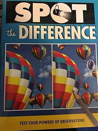 Spot The Difference - Test Your Powers of Observation : Amazon.co.uk: Books