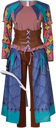 Amazon.com: MelangCos Women's BG3 Cosplay Costume Alfira the Bard Suit ...