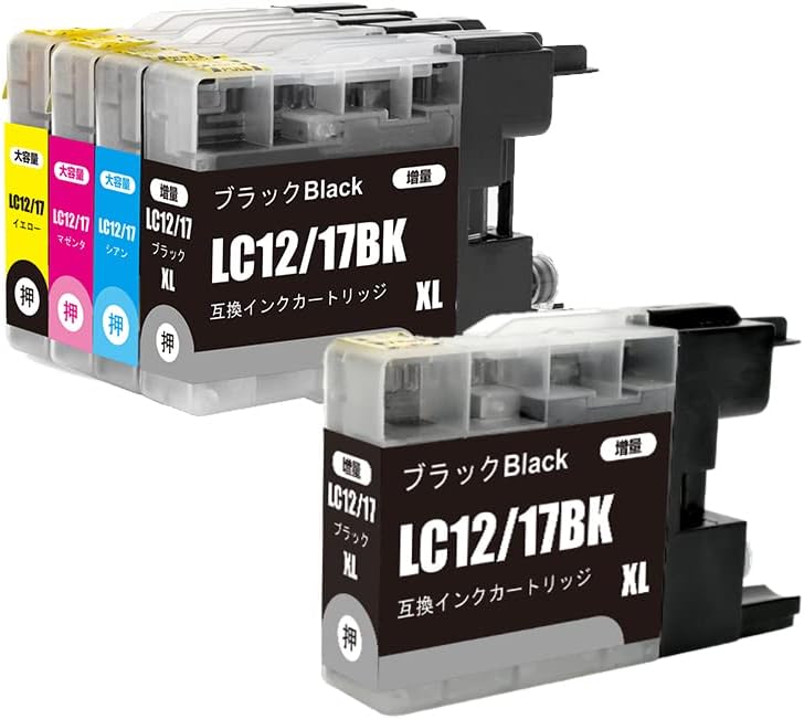Amazon.co.jp: 【SEASKY】 LC12 LC17 染料 5個セット (LC12/17BK×2 LC12/17C×1 LC12 ...