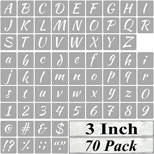 Amazon.com: 3 Inch Alphabet Letter Stencils for Painting - 42 Pack ...