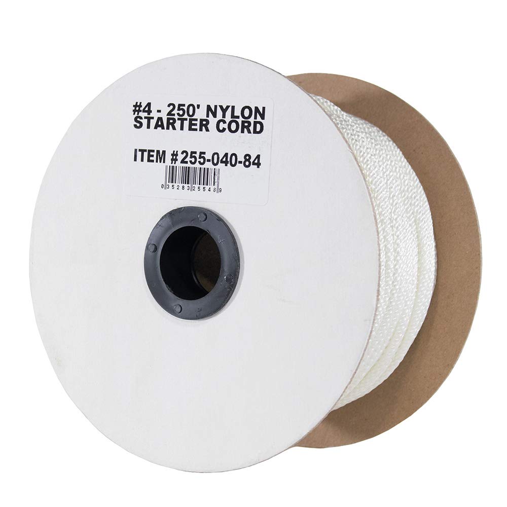 Nylon Starter Cord - 1/8 Inch x 250 Feet - Replacement Rope for Recoil ...