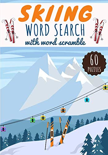 Skiing Word Search: Practice Workbook For Adults | 60 Puzzles of Word ...