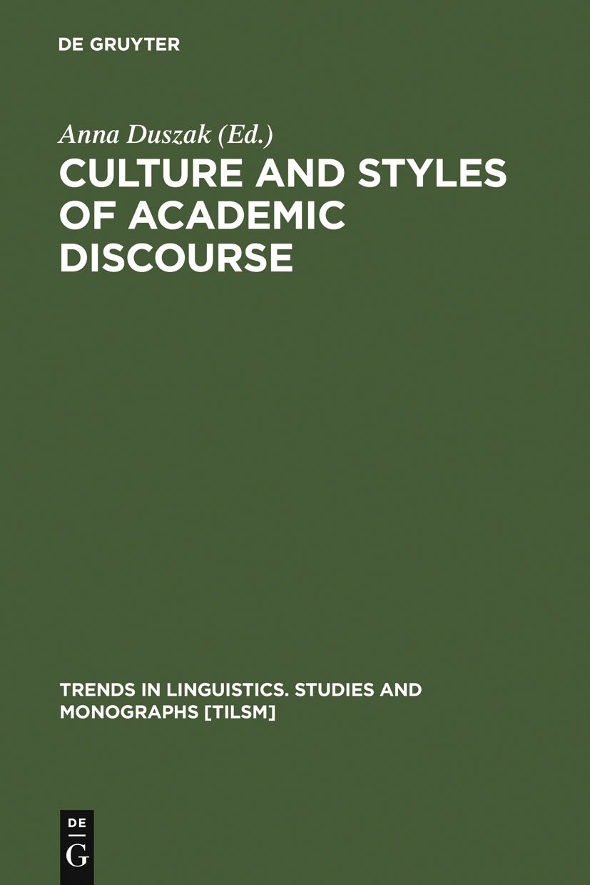 Culture and Styles of Academic Discourse (Trends in Linguistics ...
