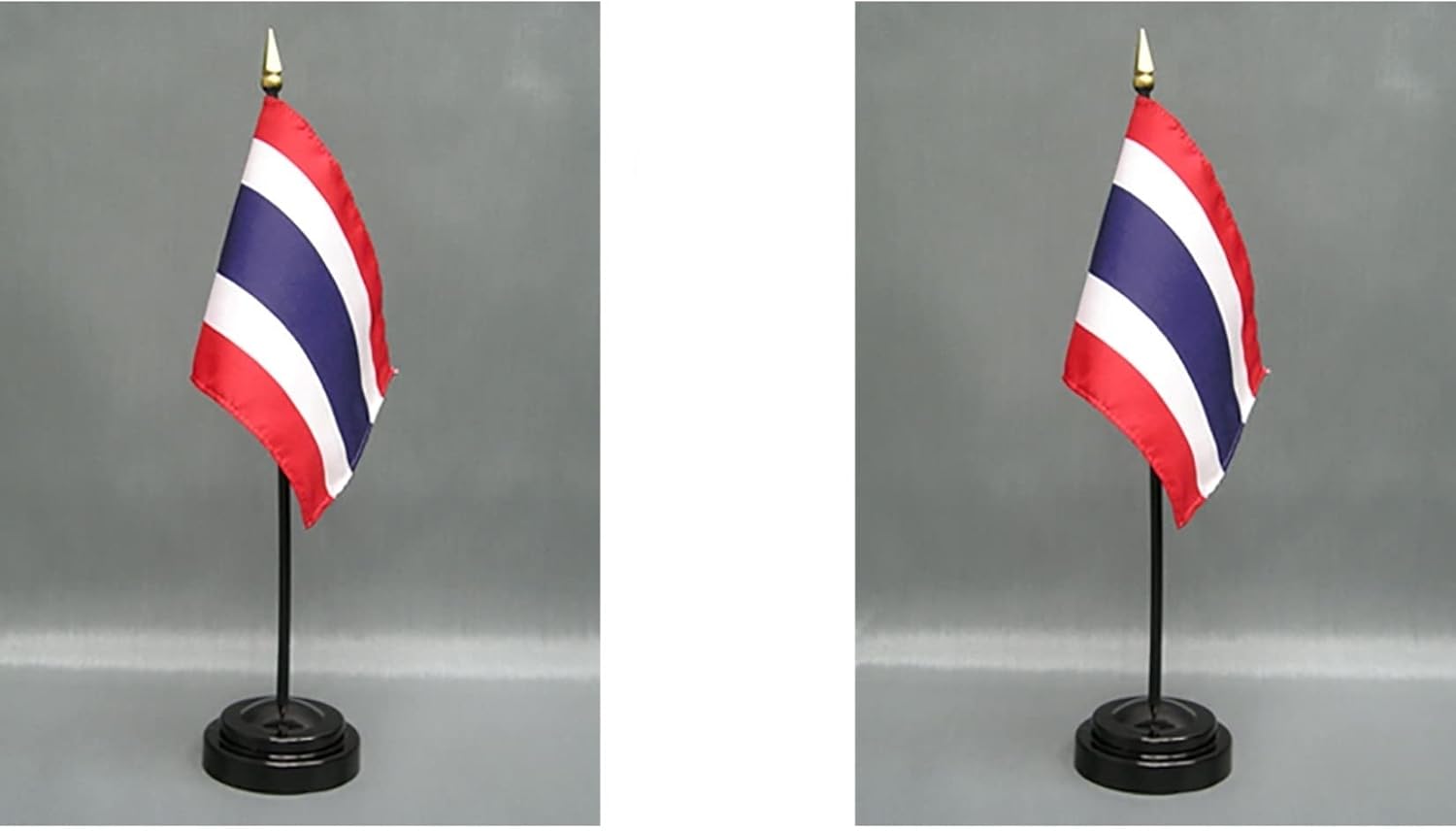 Amazon.com: 2 Thailand Desk Flag Set of Miniature Office Little Hand ...