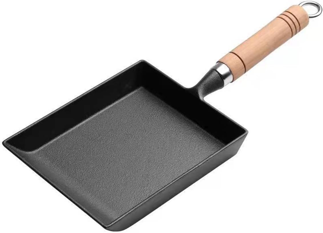 Amazon｜岩鋳 Iwachu 玉子焼(木柄付) 黒焼付 内寸18×15cm IH対応 南部鉄器 24017 黒｜玉子焼き器 オンライン通販