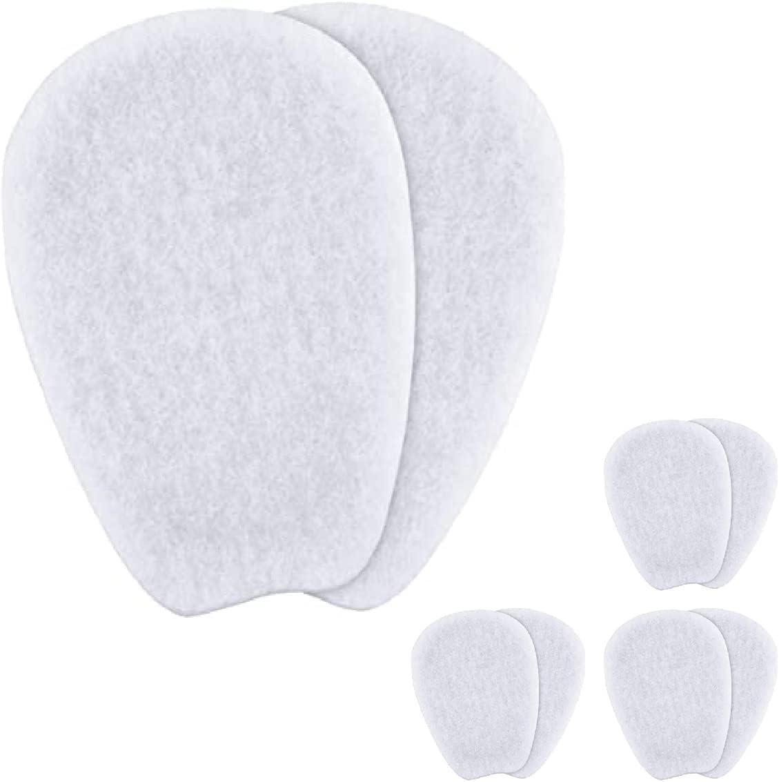 Amazon.com: 3 Pair White Soft Self-Adhesive Shoe Inserts - Felt Tongue ...