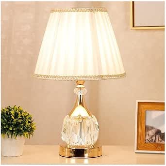 Practical Desk Light Table Lamp 17" Transparent Crystal Glass Bedside ...