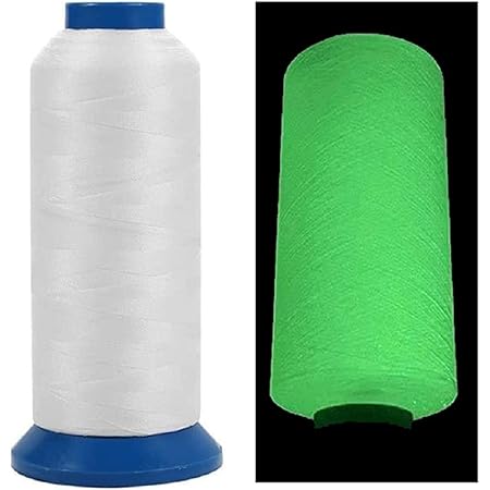 Amazon.com: TcJ-Chen 3000Yards / 2700M Glow in The Dark Embroidery ...