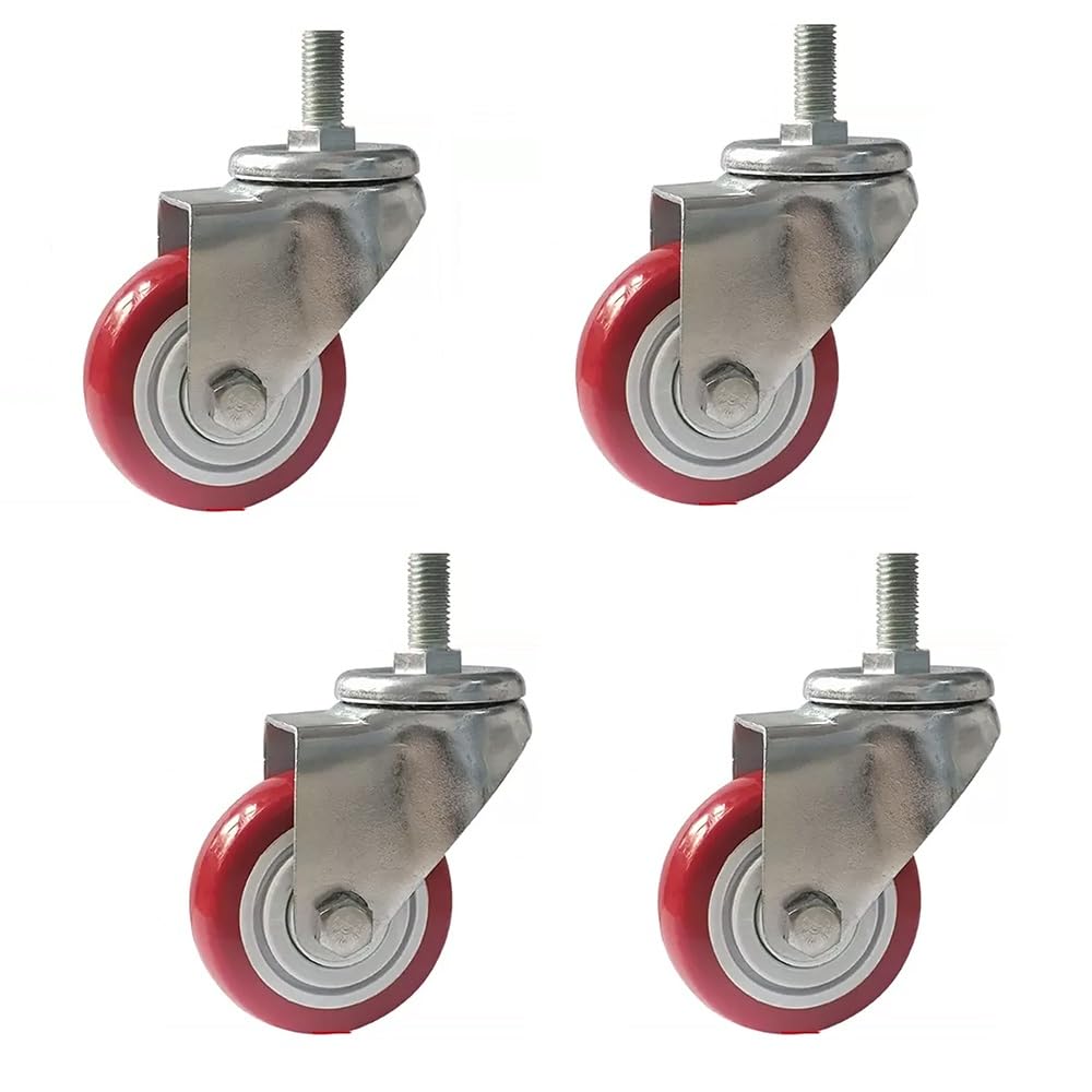 UkewEi Swivel Castor Wheels M20 30/60/100/150mm Threaded Stem Casters ...