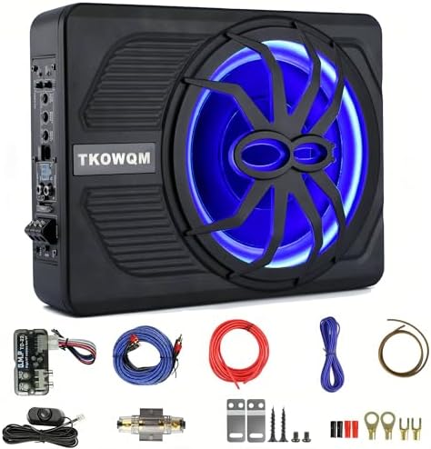 Amazon.com: Seventour 10" 800W Slim Under Seat Powered Car Subwoofer ...