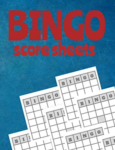 BINGO score sheets: Score log/ notebook/ score recorder/ score cards ...