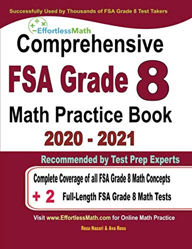 Comprehensive FSA Grade 8 Math Practice Book 2020 - 2021: Complete ...