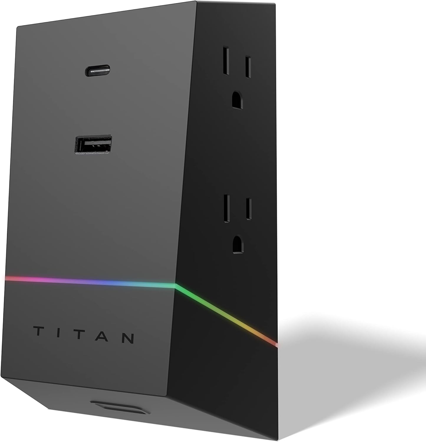 Buy Titan 4-Outlet Surge Protector, LED Full Spectrum Color-Select ...