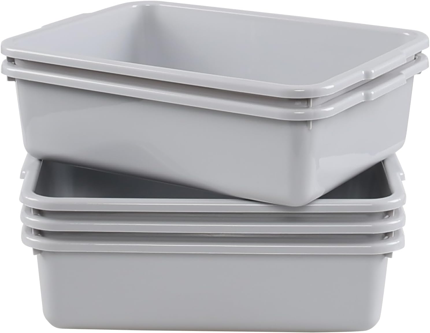Amazon.com: Anbers 5 Packs Plastic Dish Tubs, Commercial Bus Tub Tote ...