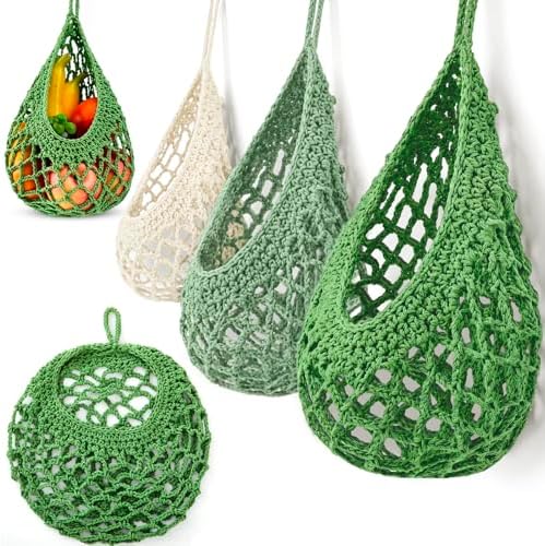 Amazon.com - Honeydak Boho Decor Hanging Wall Baskets for Kitchen 3 ...
