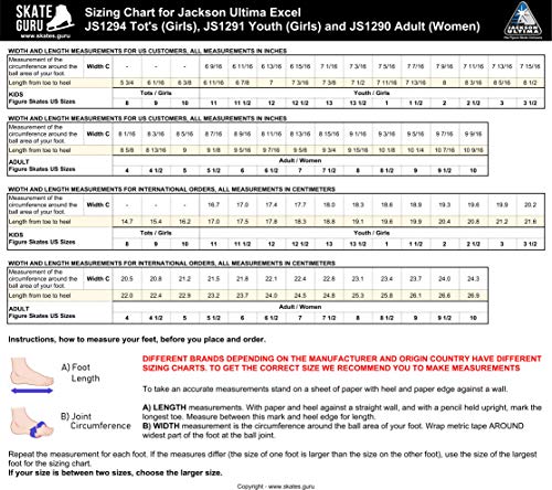 Snapklik.com : Jackson Ultima Excel JS1291 Girls Ice Skates Width ...