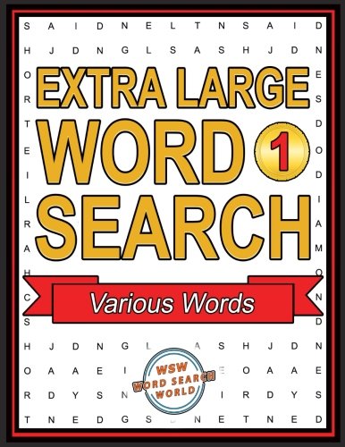 Extra Large Word Search - Various Words: Extra Large Word Search ...