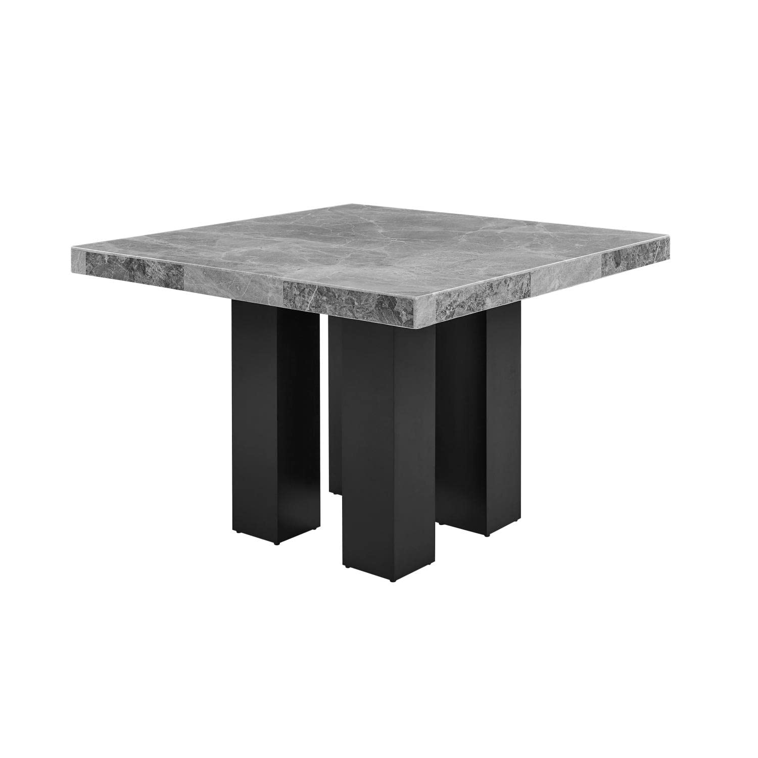 Amazon.com: Steve Silver Camila Gray Square Marble Counter Height Table ...