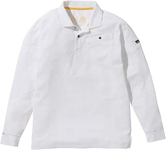 Amazon.co.jp: [寅壱] 作業服 作業着 5880-614 長袖ポロシャツ S-5L 年間 レギュラーフィット(L 15.シロ) : ファッション