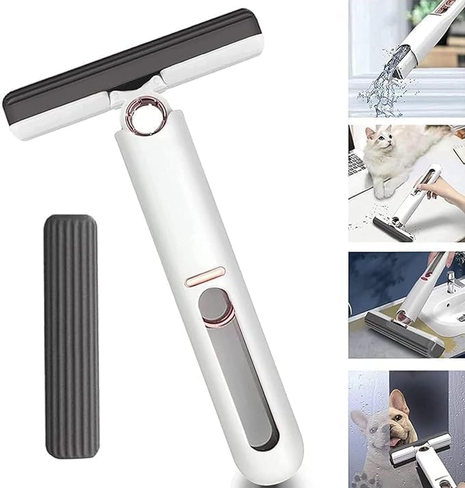 GIZMO Mini Mop for Kitchen with 2 Sponges Portable Mini Mop Self ...