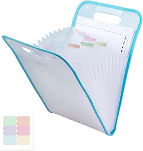 Amazon.com : M&G Expanding File Folder 13 Pockets Accordion File Organizer with Labels, Portable ...