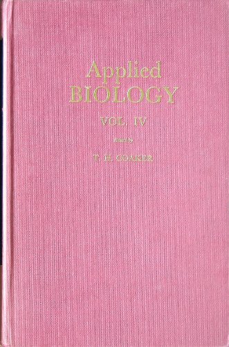 Applied Biology (v. 4): Coaker, Tom H.: 9780120409044: Amazon.com: Books