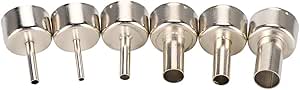Amazon.com: 6Pcs Universal Heat Gun Nozzle Kit,Hot Air Gun Stainless ...