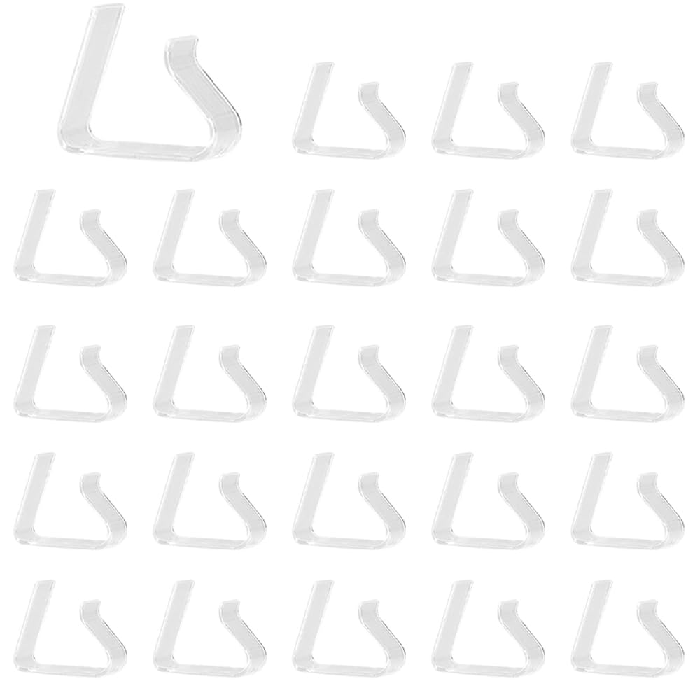 Amazon.com: Quweiz 24 Pcs Plastic Tablecloth Clips, Clear Picnic Table ...