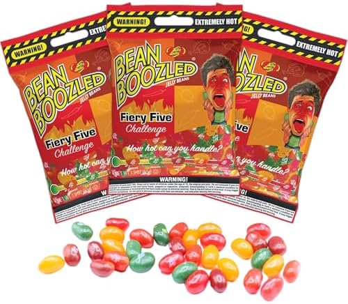 Amazon.com : Jelly Belly Bean Boozled Fiery Five 3 Pack (1.9 OZ Each ...