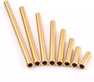 Amazon.com : BZLGWIM 6Pack 38-200gr Brass Arrow Inserts Base Heavy ...