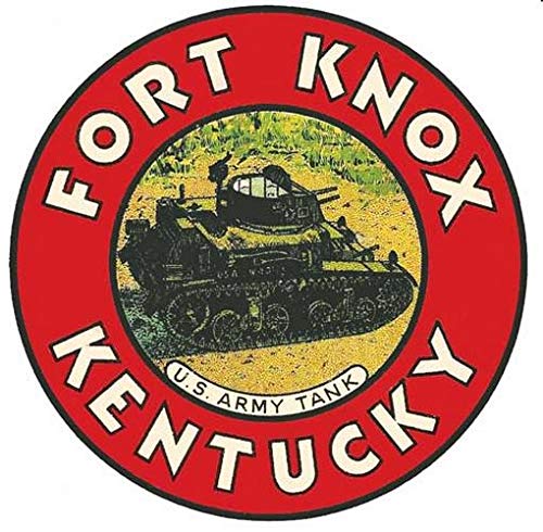 Amazon.com: Fort Knox Kentucky US Army Tank Vintage Decal Sticker ...