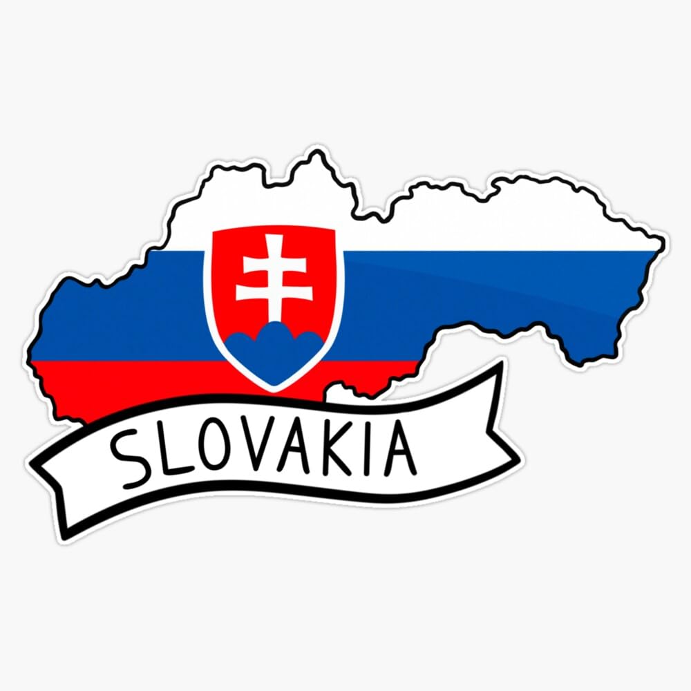 Slovakia Flag Map