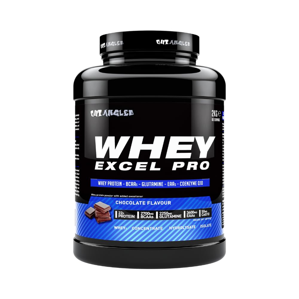 Out Angled Whey Protein Powder, Whey Excel Pro, Chocolate Flavour 2kg ...