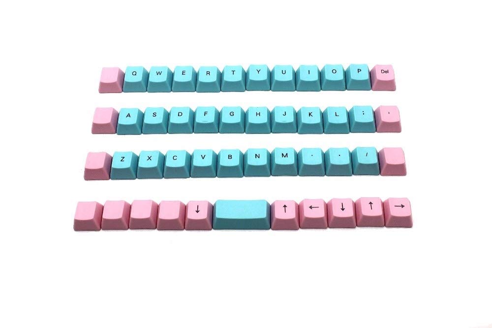 Buy Keyboard keycaps 40% 47 Key Mini Miami Thick PBT Profile Keycap Set ...