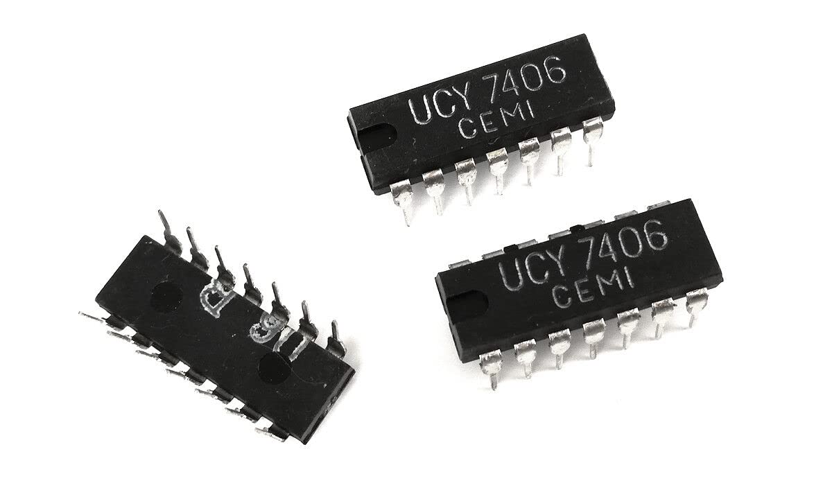 UCY7406 (SN7406N) HEX INVERTER/HIGH-VOLTAGE OUTPUTS 7406 IC (3 pieces ...