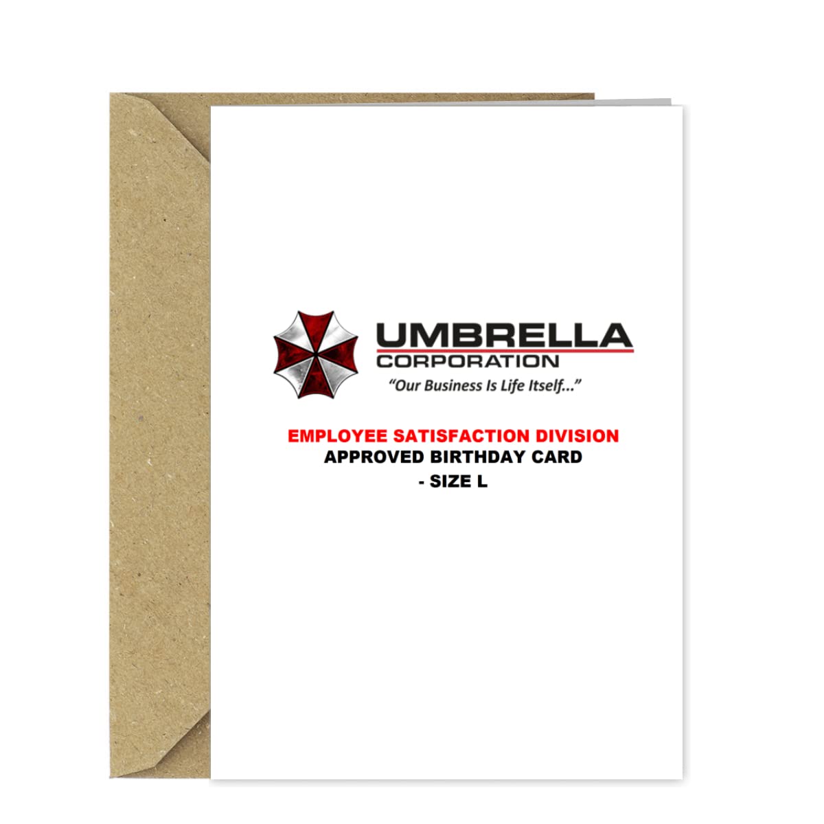 Resident Evil Birthday Card - Funny Umbrella Themed Birthday Cards for ...