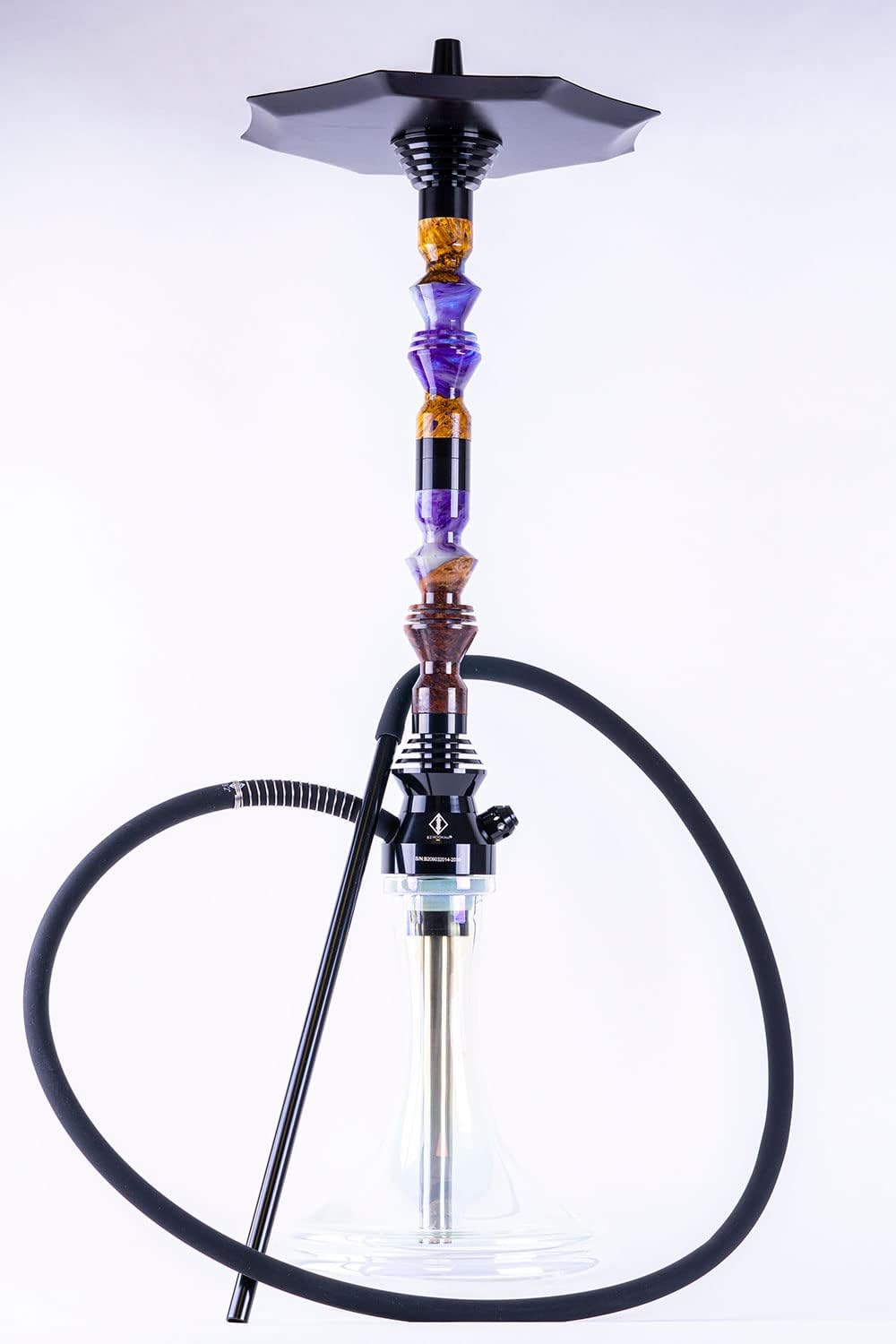 Amazon.com: B2 Hookah Precious Cut Collection Double Purple Galaxy and ...