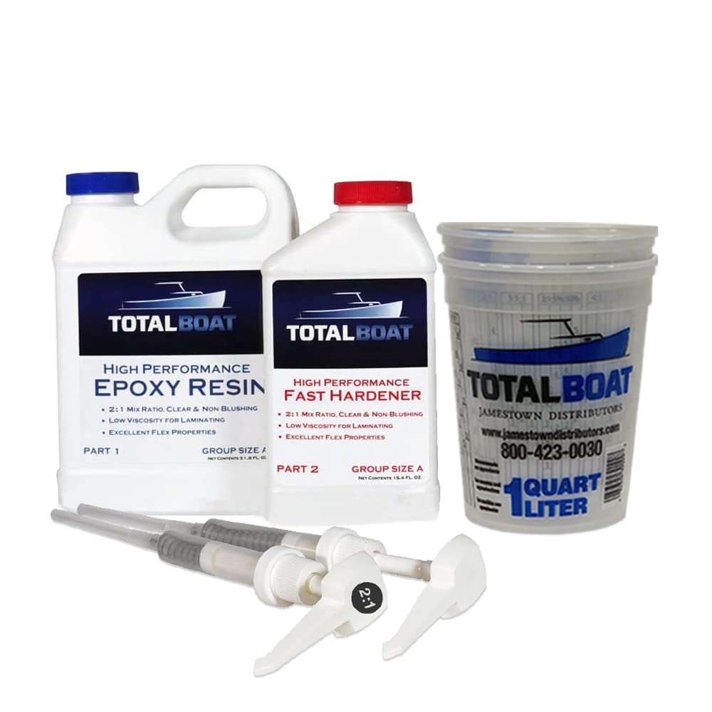 Buy TotalBoat High Performance Epoxy Kit, Crystal Clear Marine Grade ...