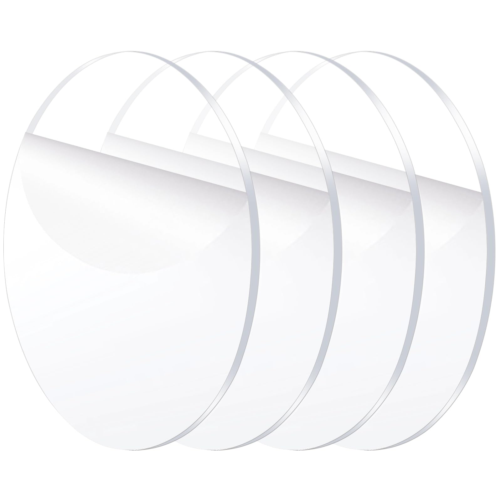 Snapklik.com : ADTDA 2 Pieces 1/8" Clear Circle Acrylic Sheet, Round ...