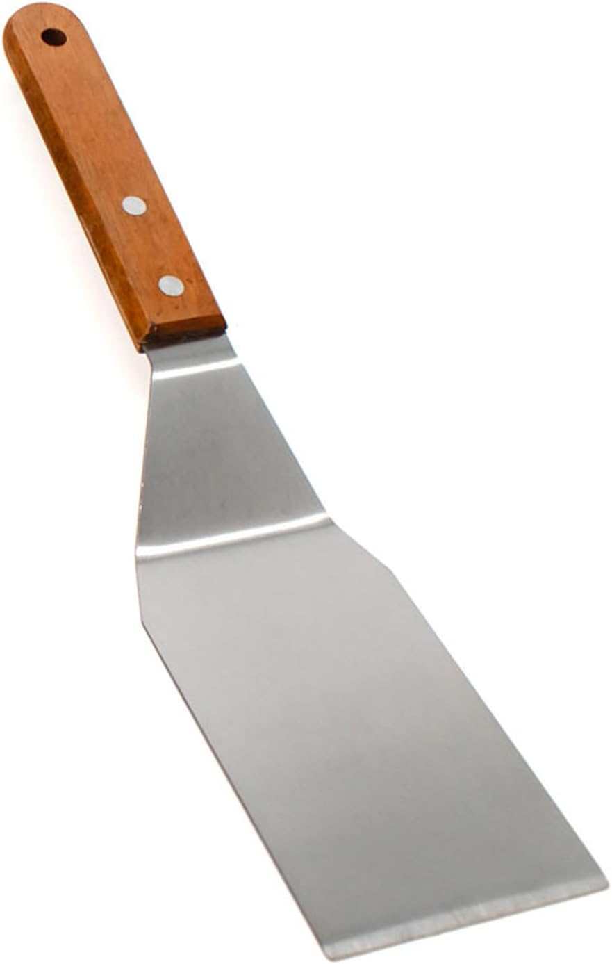 Amazon.com: Norpro Stainless Steel Scraper Spatula with Mahogany Handle ...