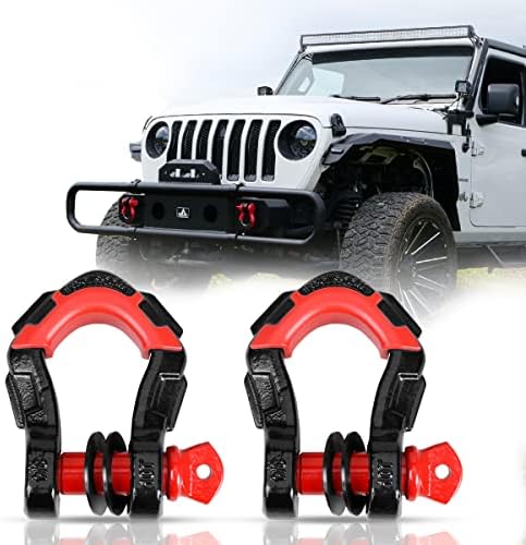 Amazon.com: I1Motor Towing Winch Shackles 3/4" D Ring Shackles (2 Pack ...