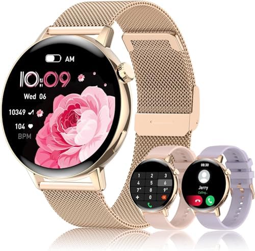 Amazon.com: Smart Watch for Women with Diamonds (Answer/Make Call),1.32 ...