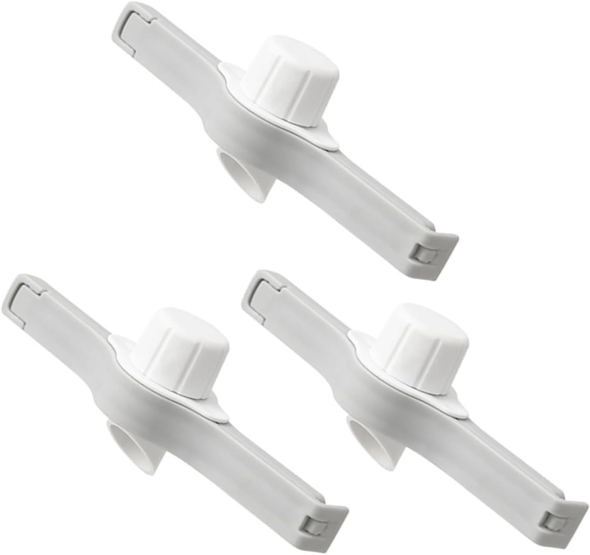 Amazon.co.jp: NUOLUX 注ぎ口付きシーリングクリップ 3個 スクリューキャップ粉乳シール キャップ注ぎ口付きバッグクリップ 大径シーリングクリップ ノズルシーリング 大型収納 ...