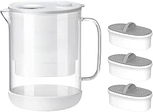 Amazon.com: Waterdrop Glass Water Filter Pitcher with 3 Filter, Eco ...