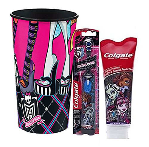Monster High Inspired Bright Smile 3pc Oral Hygiene Set 1 | Desertcart ...